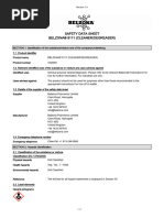 Safety Data Sheet: CIF Disinfectant Floor Cleaner | PDF | Occupational ...