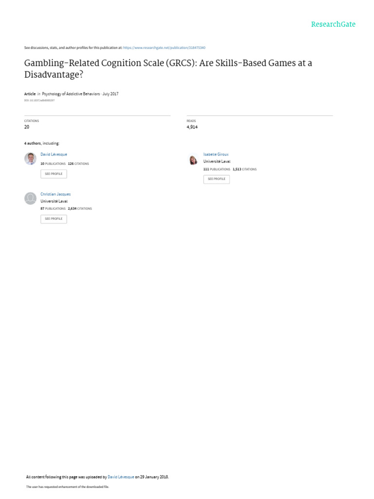 GRCS Final Levesque 2017 | PDF | Bias