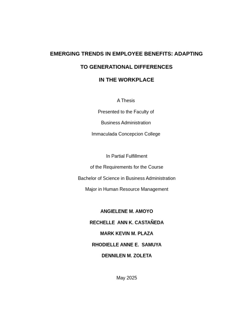 Samuya Emerging Trends in Employee Benefits Adapting To Generational ...