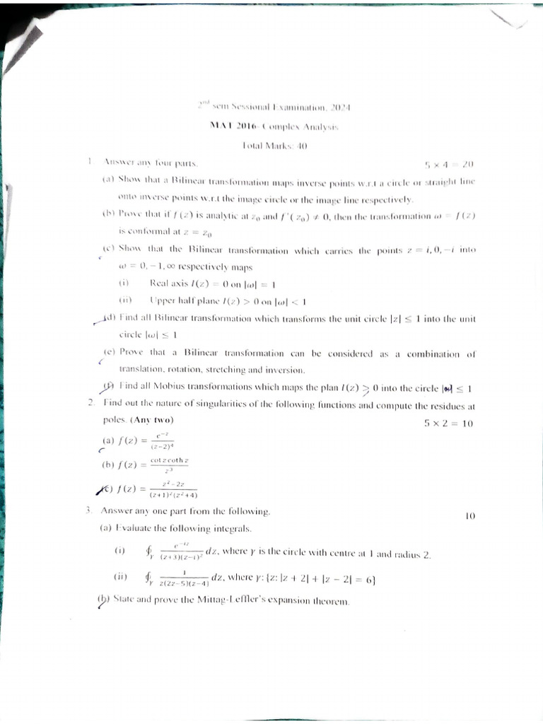 Sessional 2024 | PDF