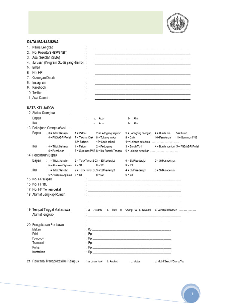 KIP3 Formulir Verifikasi KIP K 2025 | PDF