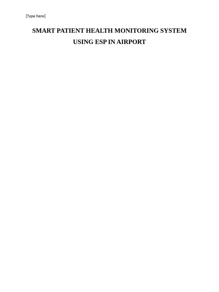 Airport Health Monitoring Report | PDF | Monitoring (Medicine ...