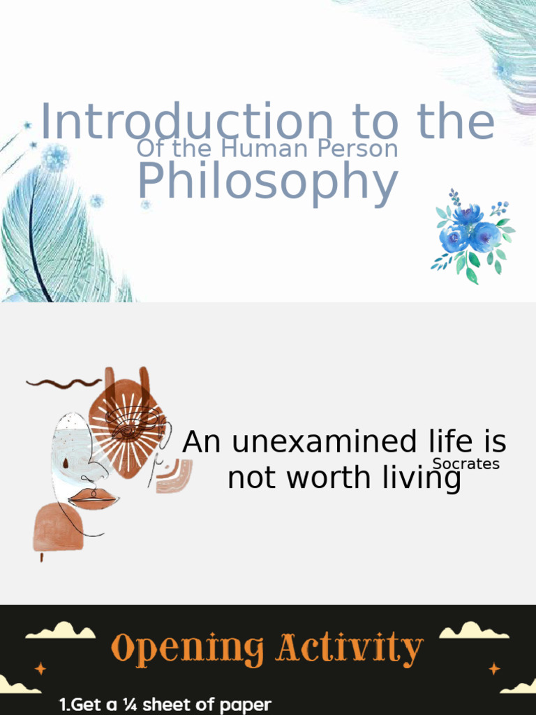 Philo Lesson 1 The Birth of The Mind | PDF | Epistemology | Logic