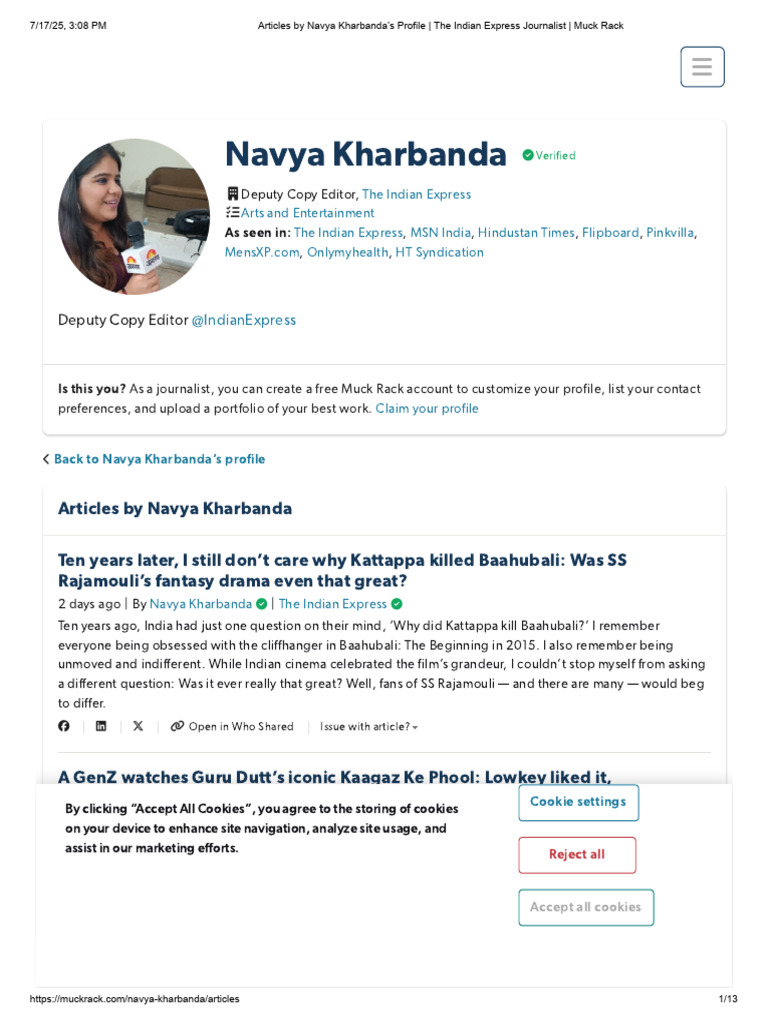 Articles by Navya Kharbanda's Profile - The Indian Express Journalist - Muck Rack | PDF