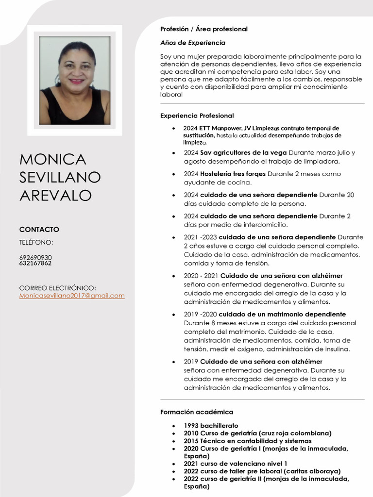 Monica CV | PDF