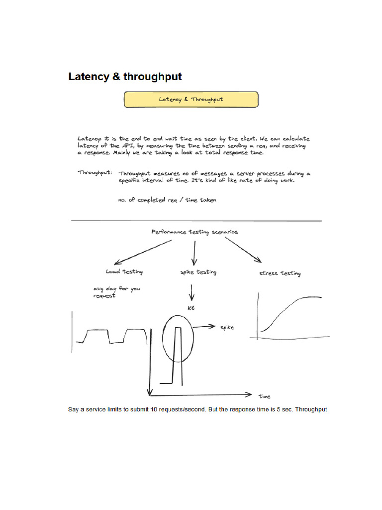 07 Latency & Throughput Notes | PDF