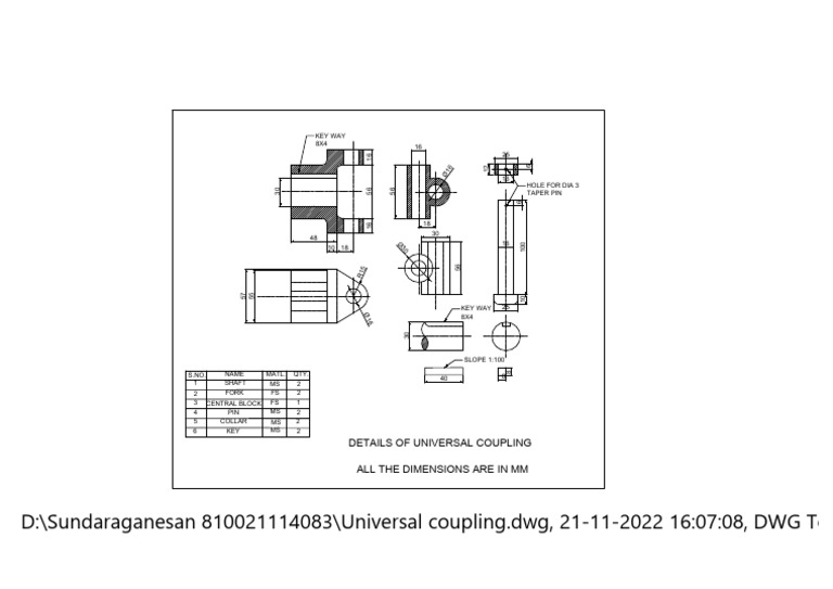 Universal Coupling Model 1 | PDF