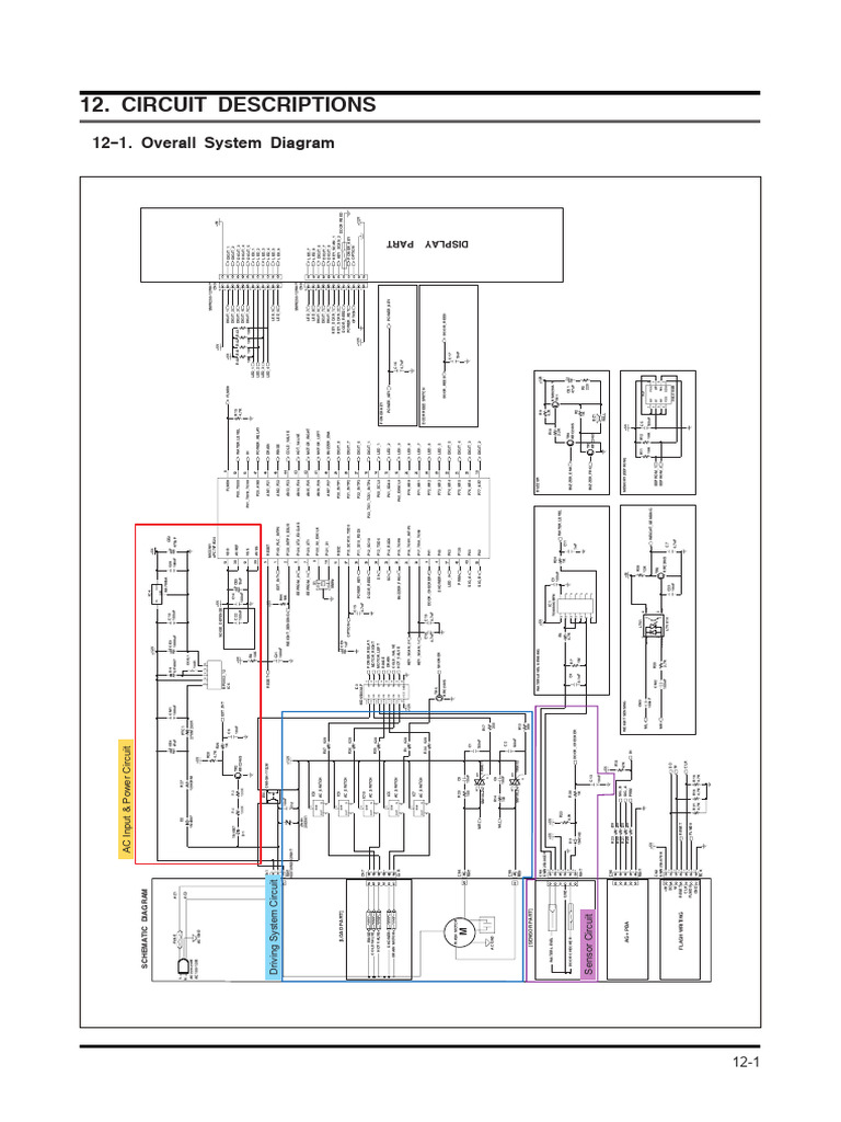 Circuit Descriptions: 12-1. Overall System Diagram | PDF