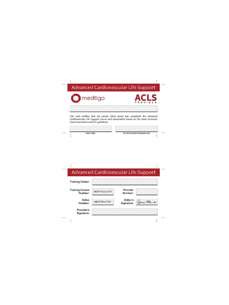 ACLS Certificate 2024 | PDF