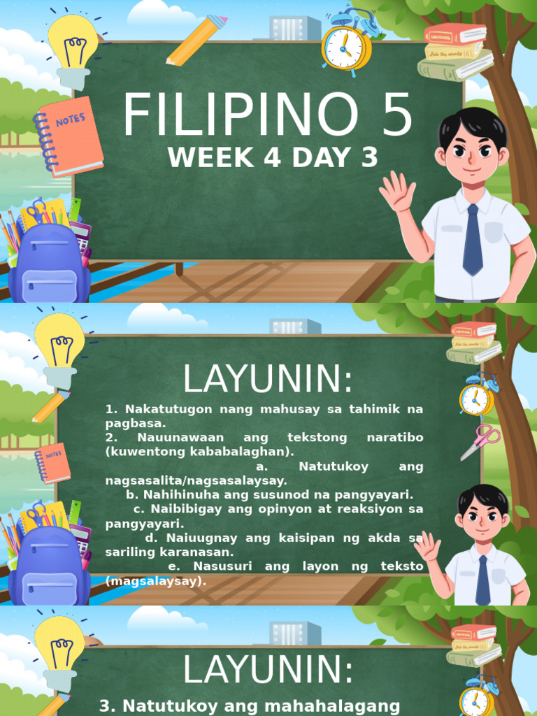 Q1 Filipino 5 Week 4 Day 3 | PDF
