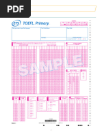 Answer Sheet Toeic | PDF