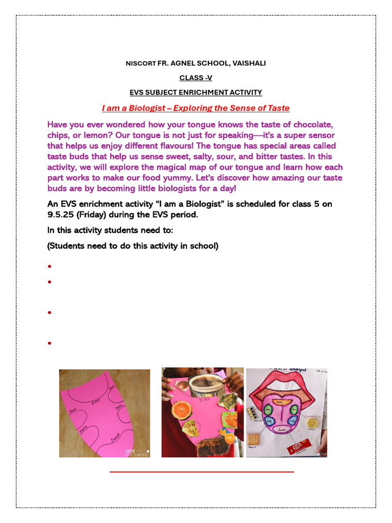 Evs Activity Circular Class 5 | PDF