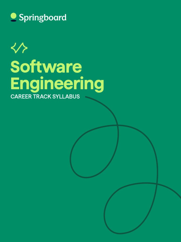 Springboard Software Engineering Career Track Syllabus 012925 | PDF | Web Development | Java Script