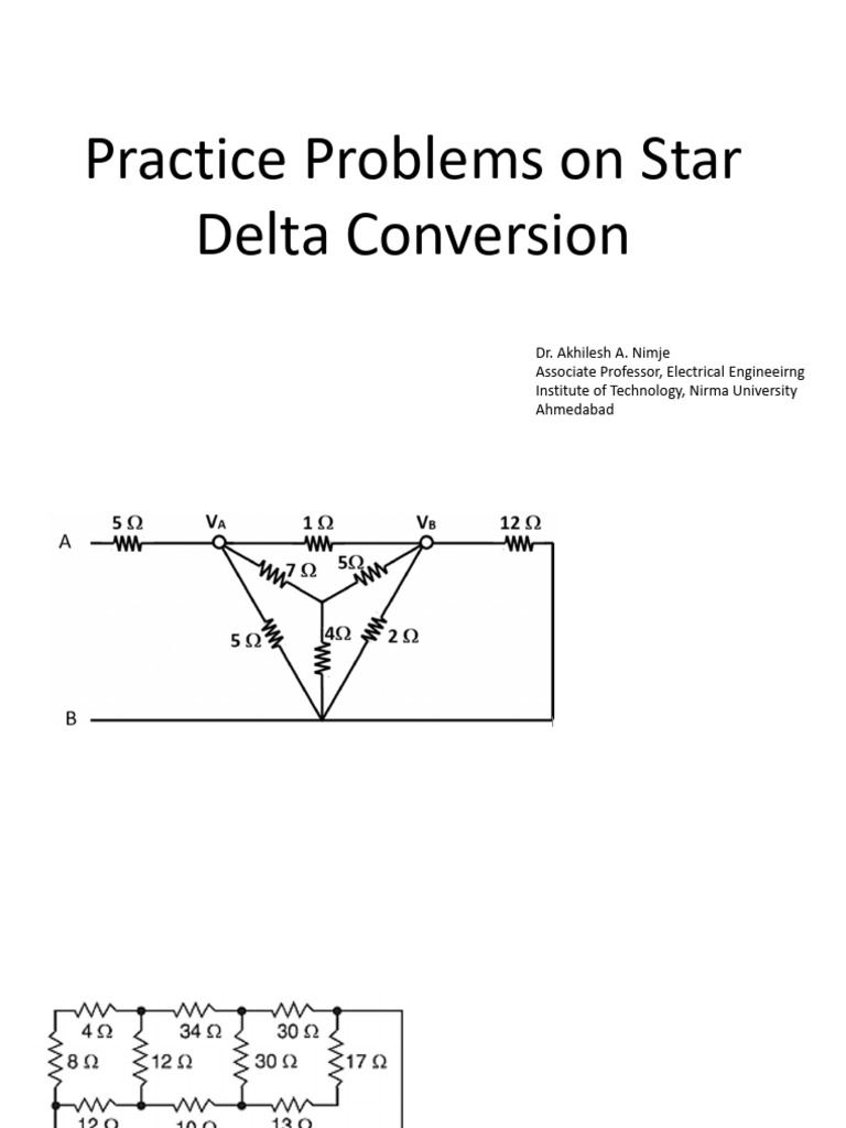 Star Delta Transformation | PDF