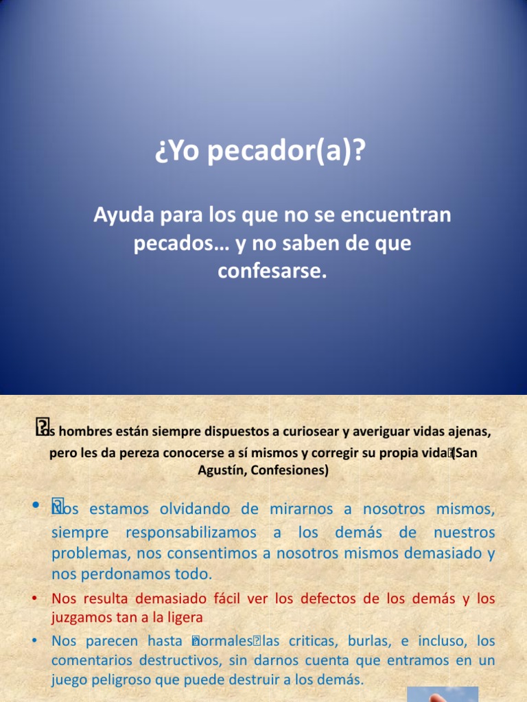 Yo Pecador (A) | PDF | Penitencia | Pecado