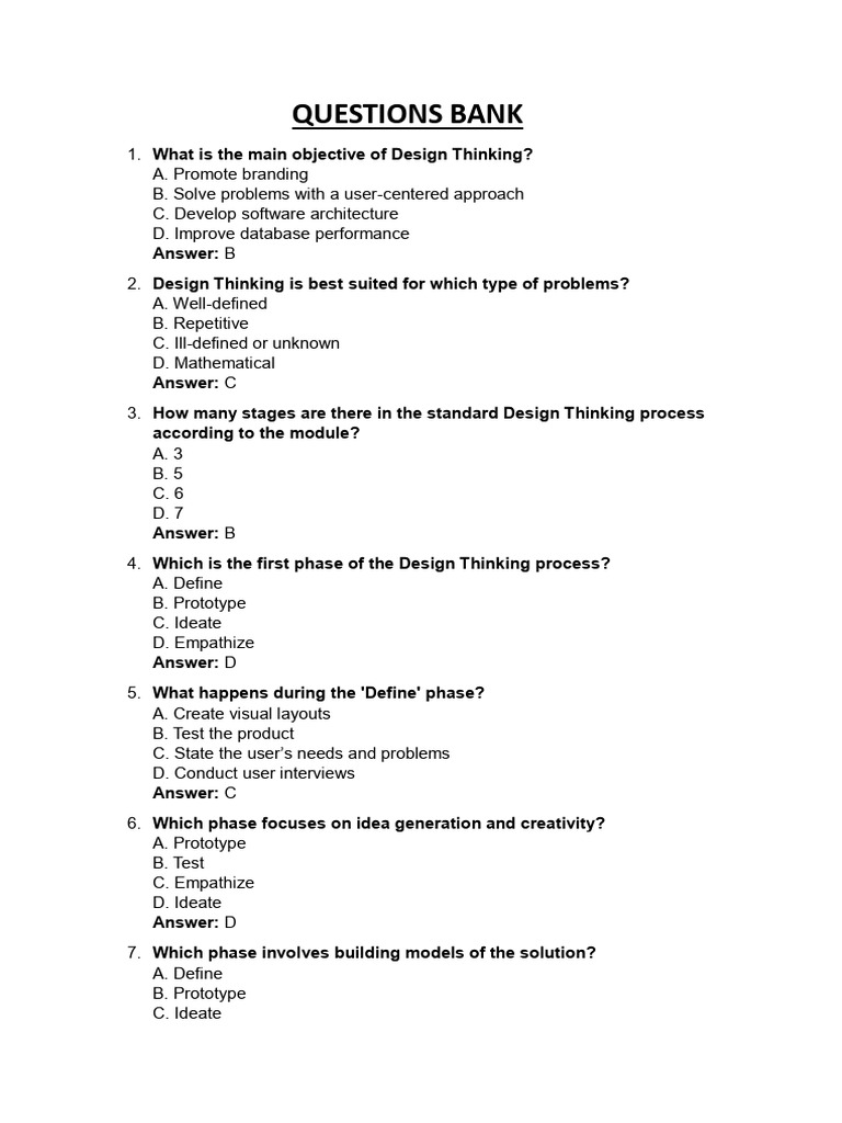 BCS456C-UIUX Question Bank | PDF | Usability | Design
