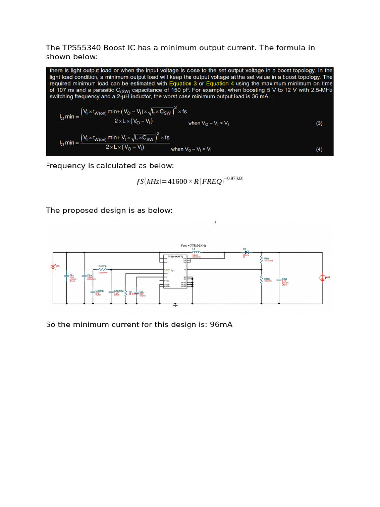 TPS55340 Boost | PDF