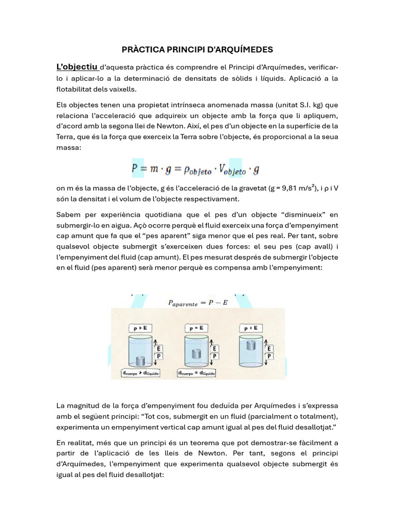 Pràctica PP Arquìmedes | PDF