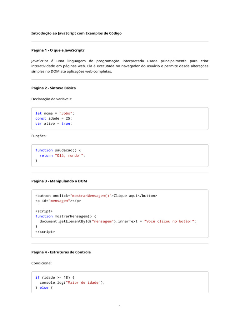 Javascript Com Exemplos | PDF | Script Java | Json