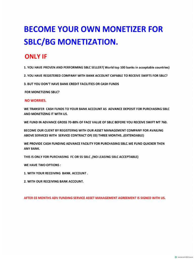 Adv LTV SBLC | PDF