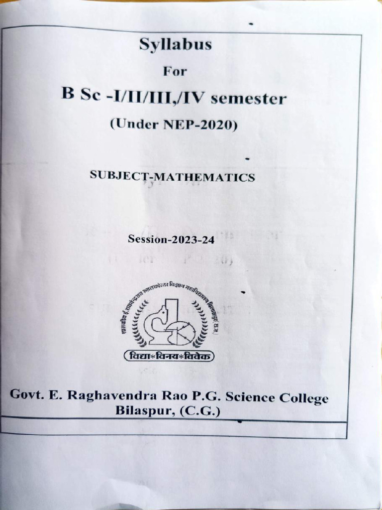 Maths Ug Nep 2023 24 | PDF