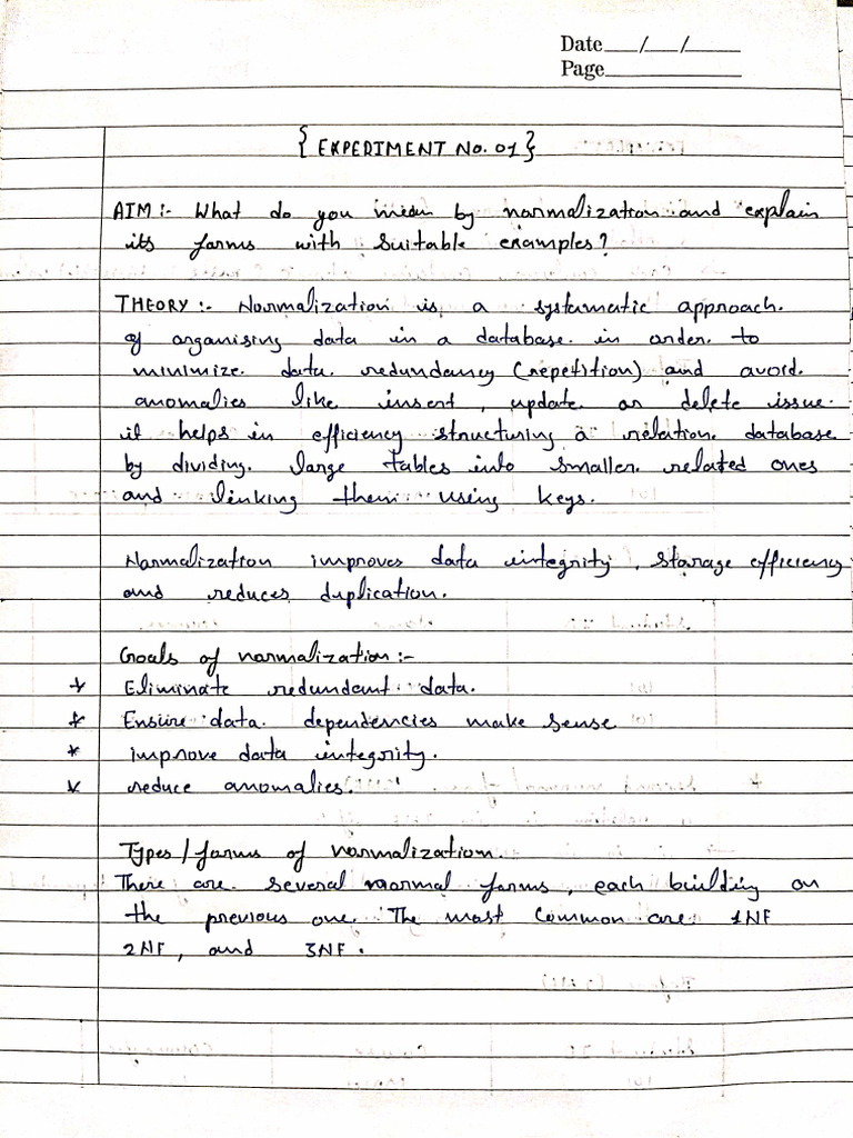 RDBMS LAB Experiment | PDF