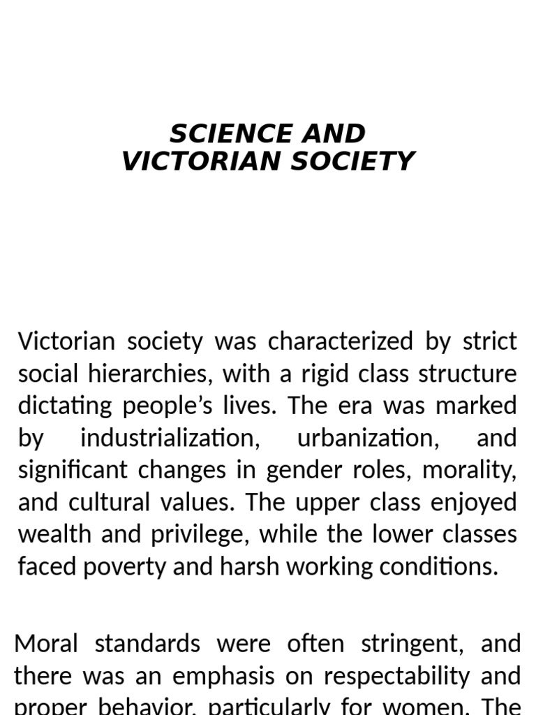 Amintao (Science and Victorian Society) | PDF | Public Health ...