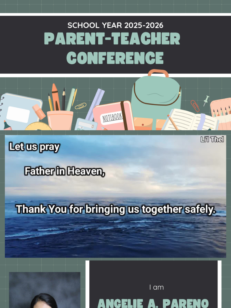 2025-2026 Parent-Teacher Conference Agenda | PDF | Learning