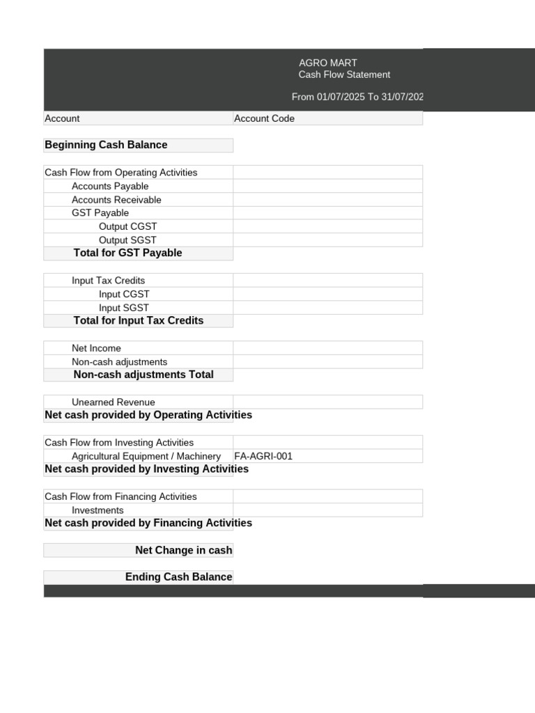 Cash Flow Statement | PDF