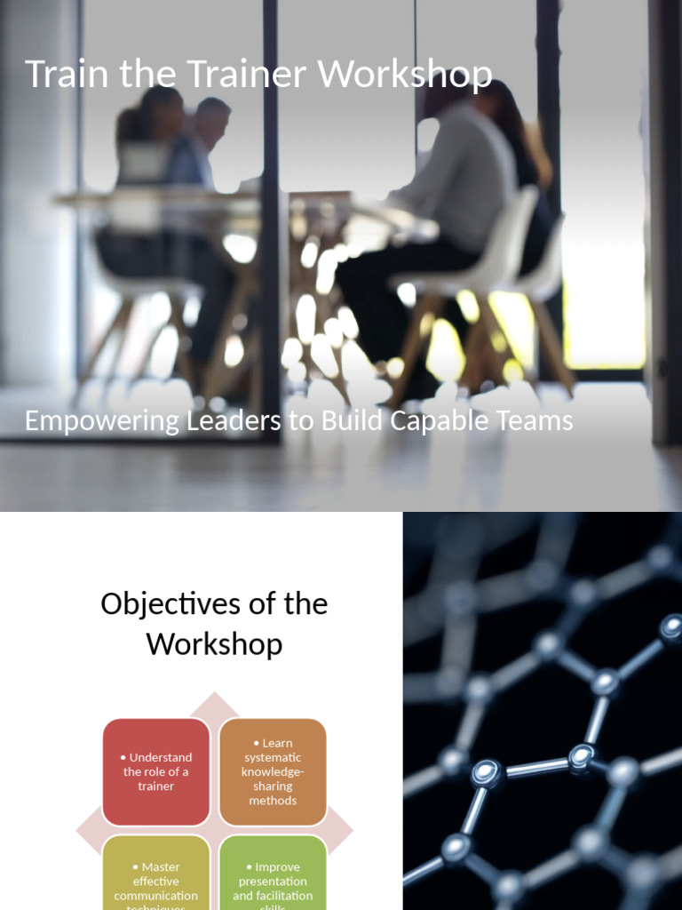 Train the Trainer Workshop Overview | PDF | Learning | Communication