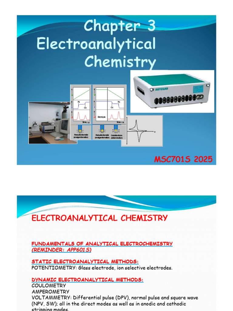 Introduction To Electrochemistry | PDF | Electrochemistry | Electrode