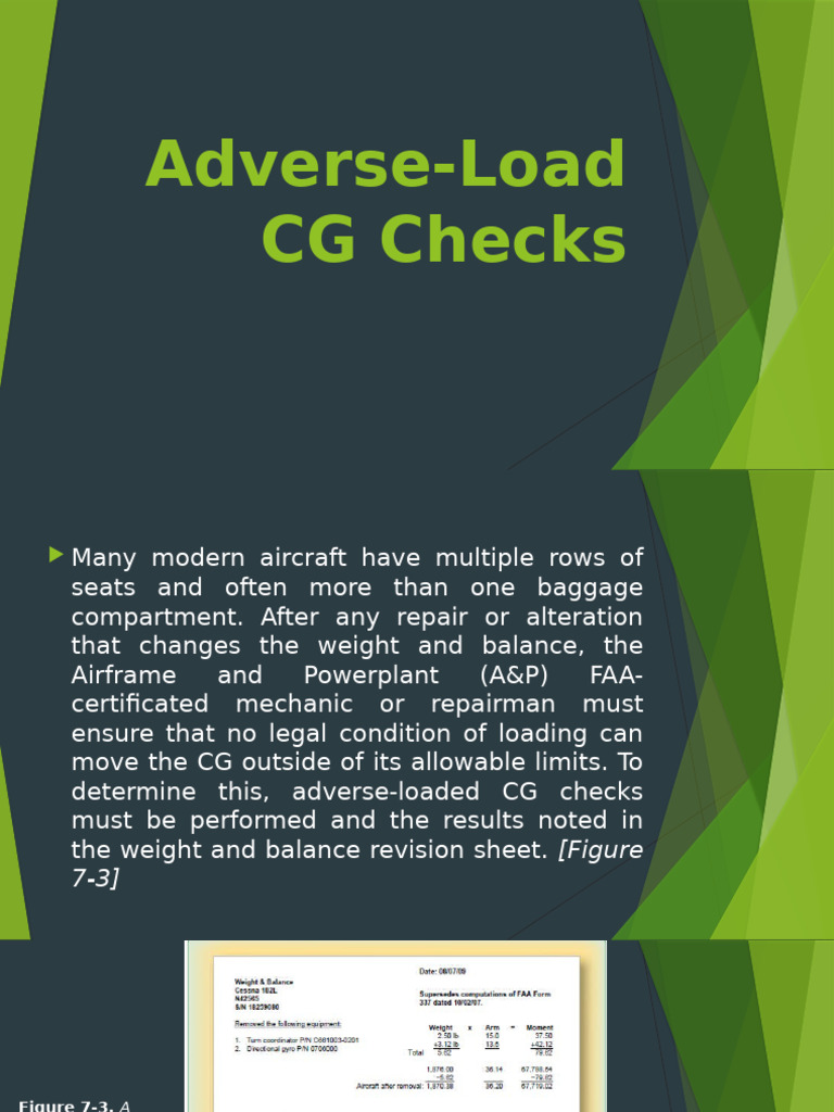 Adverse Load CG Checks 1 | PDF | Transport | Aerospace Engineering