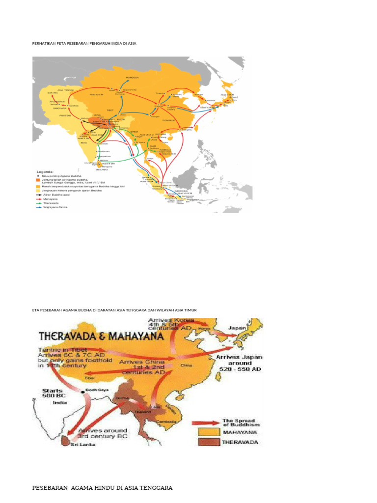 Peta Pengaruh Peradaban India Di Asia | PDF