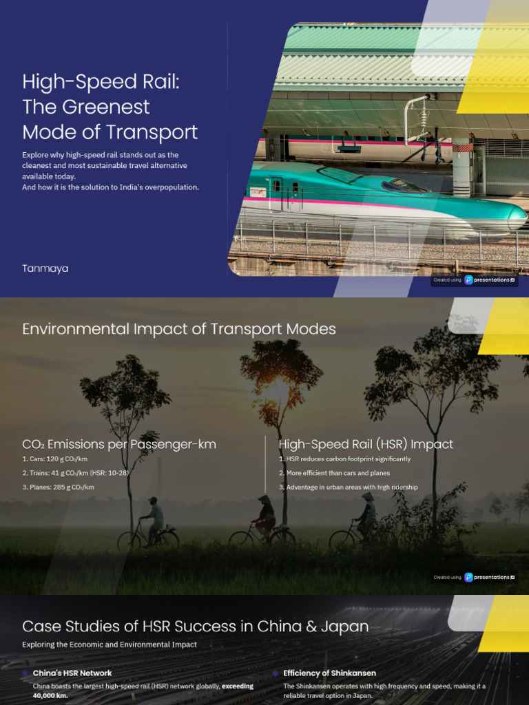 High-Speed Rail: Greenest Transport | PDF