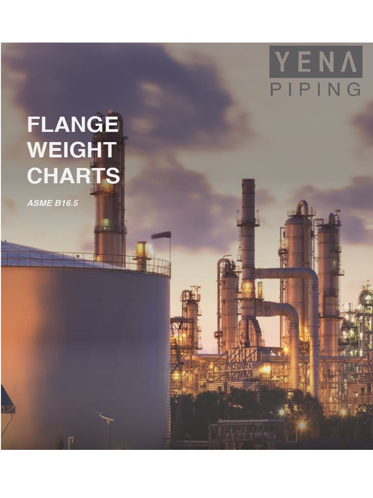 ASME Flange Weight Charts in kg | PDF | Plumbing | Mechanical Engineering