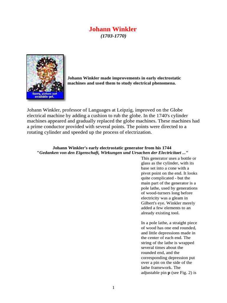 Johann Winkler | PDF | Electricity | Mechanical Engineering