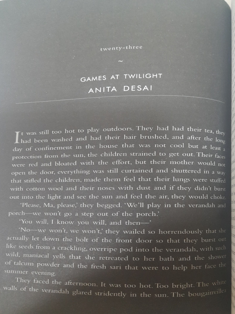 Games at Twilight by Anita Desai | PDF