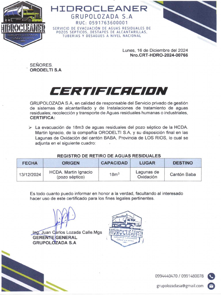 Certificacion Hcda Martin Ignacio | PDF