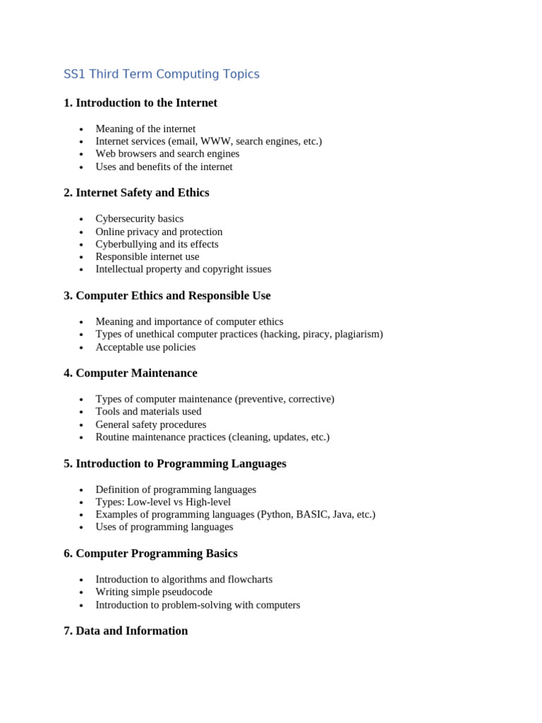 SS1 Computing Topics Overview | PDF | Antivirus Software | Hard Disk Drive