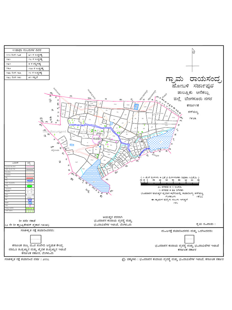 Rayasandra Village Map | PDF