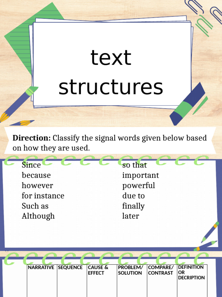 Lesson 2 Text Structures | PDF | Narrative | Word