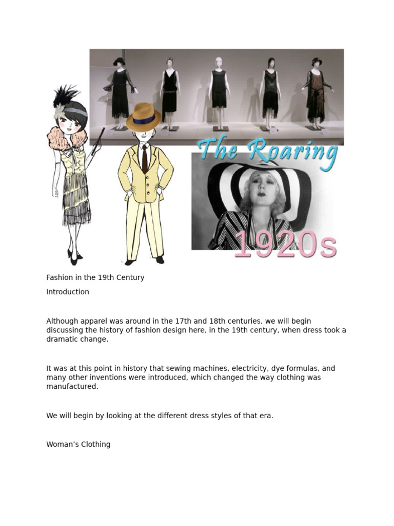 19th Century Fashion Trends and Designers | PDF | Fashion | Dress