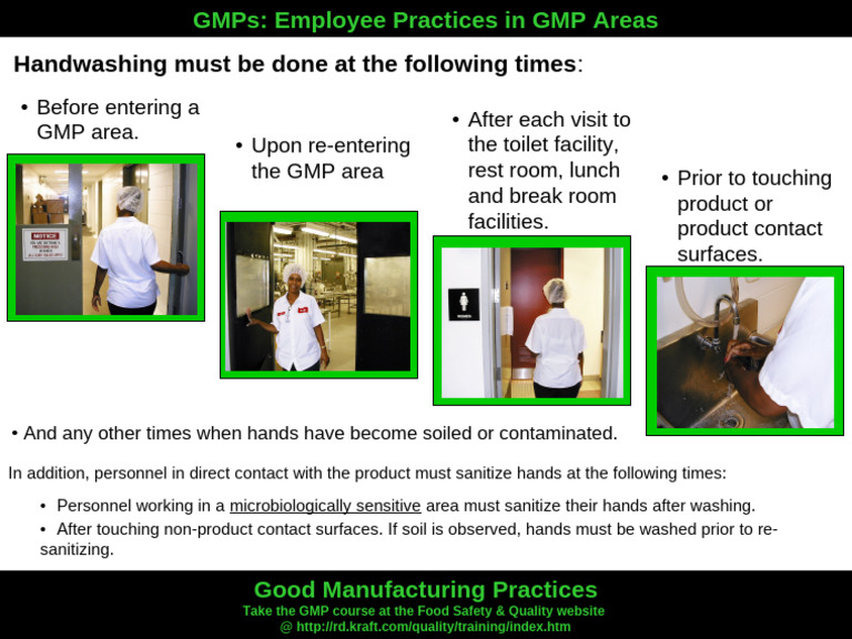 GMP Handwashing | PDF