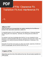 Types of Fit | PDF | Engineering Tolerance | Mechanical Engineering
