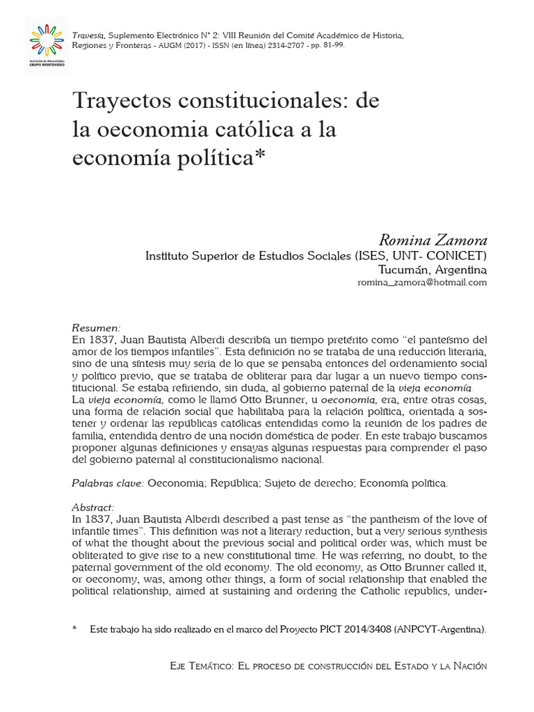 Trayectos Constitucionales de La Oeconom | PDF | Constitución | Libertad