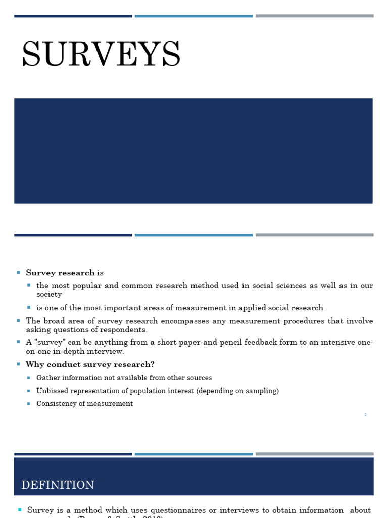 Understanding Survey Research Methods | PDF | Survey Methodology ...