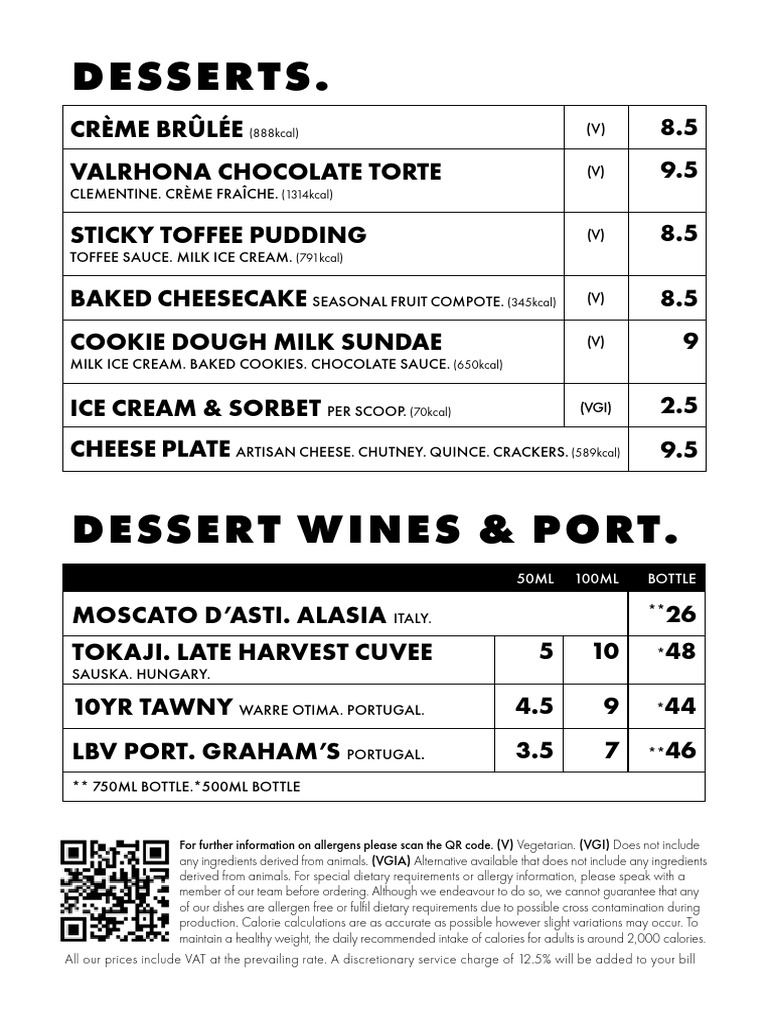 Mal Autumn24 Alc Desserts A5 Kcals v8 S-Josper-Grill | PDF | Desserts ...
