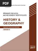 Grade 5 History & Geography Assessment 2017 | PDF | Educational ...