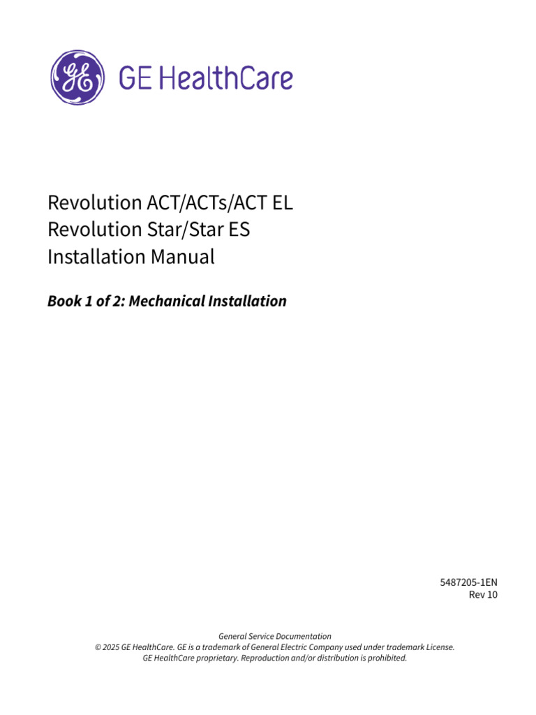 Revolution Act/Acts/Act El Revolution Star/Star Es Installation Manual ...
