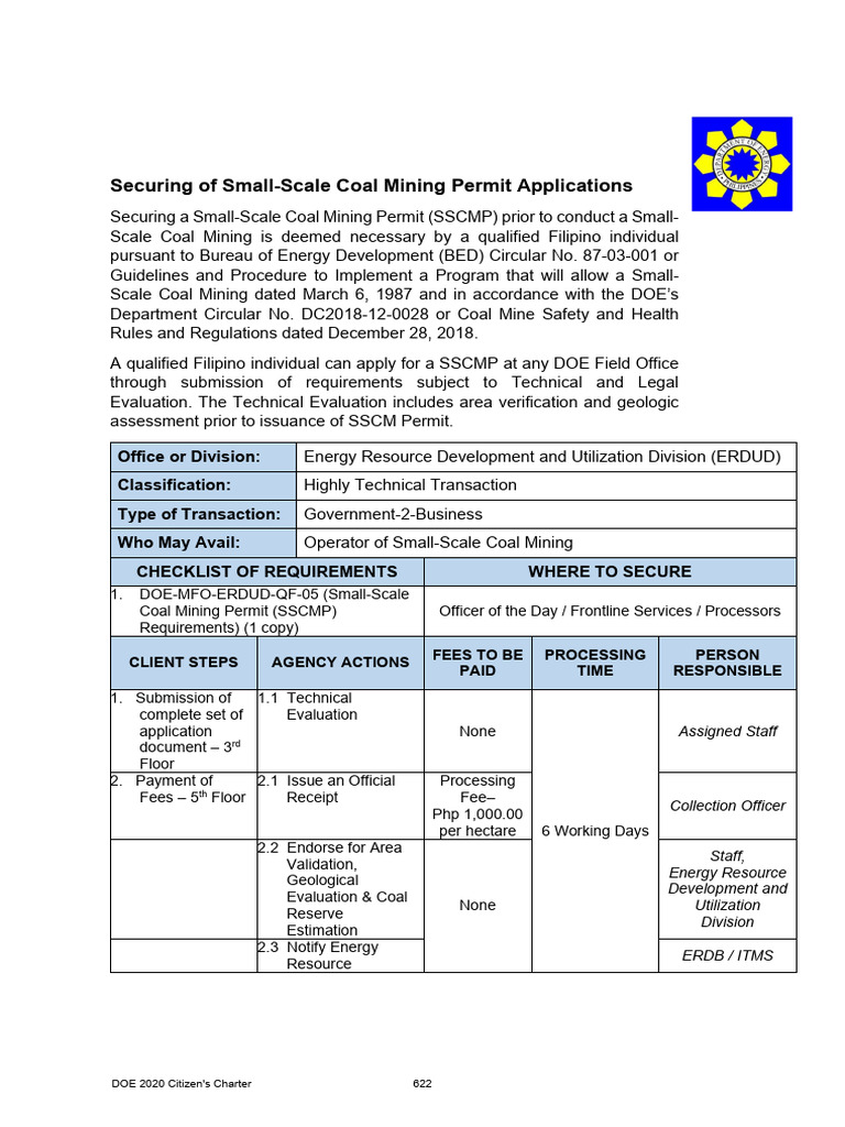 Small-Scale Coal Mining Permit Guide | PDF | Mining